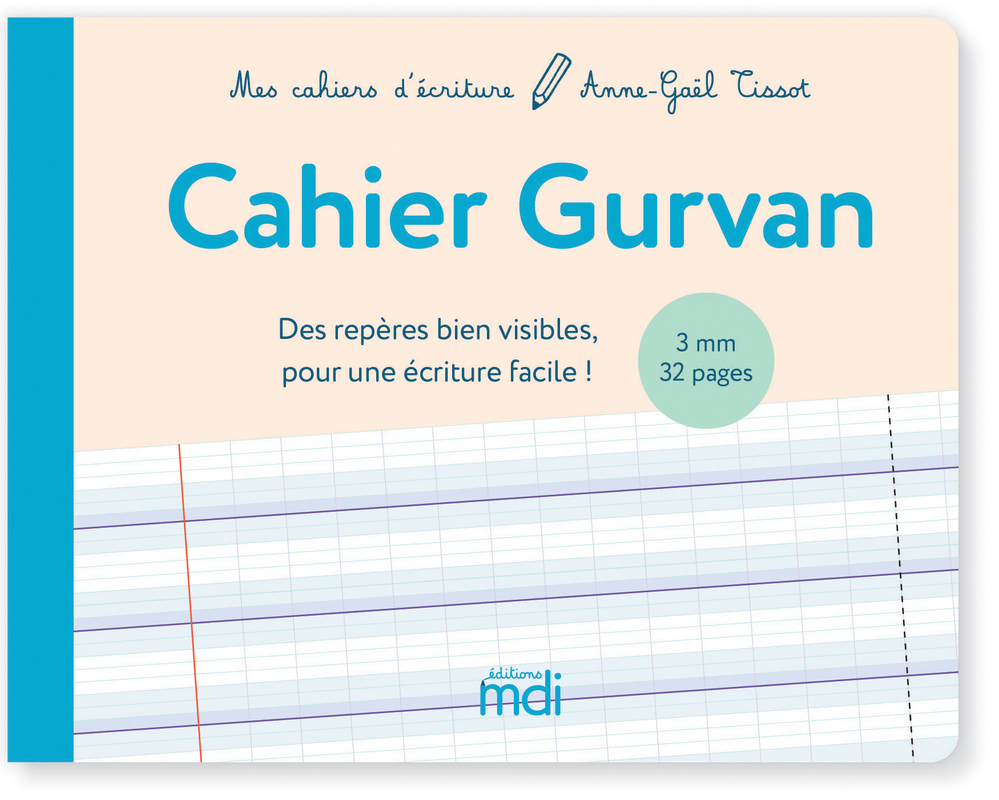 Cahier Gurvan 3mm - lot de 5 cahiers | Éditions MDI