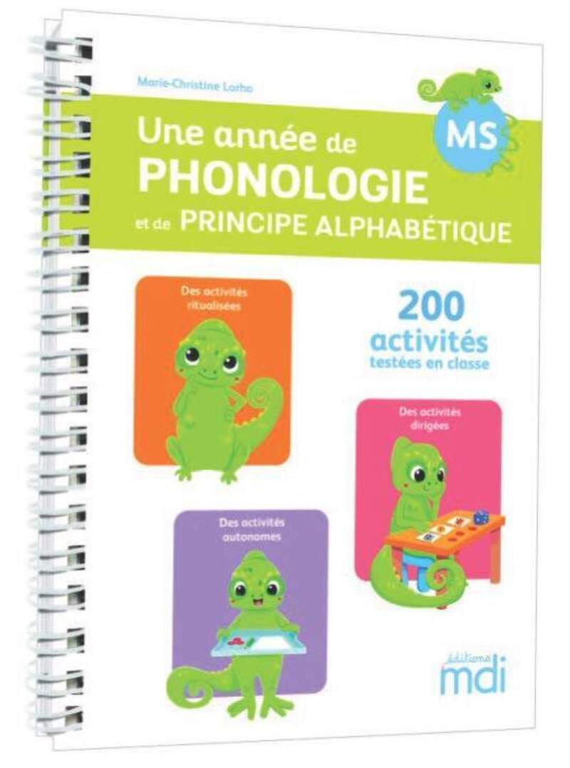 Une année de phonologie et de principe alphabétique MS | Éditions MDI